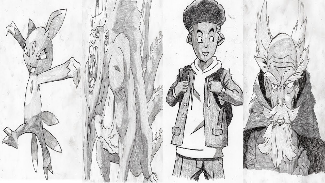 Drawing Session 154: Sneasel, Son Goku, Chok, & Lord Crismon - YouTube