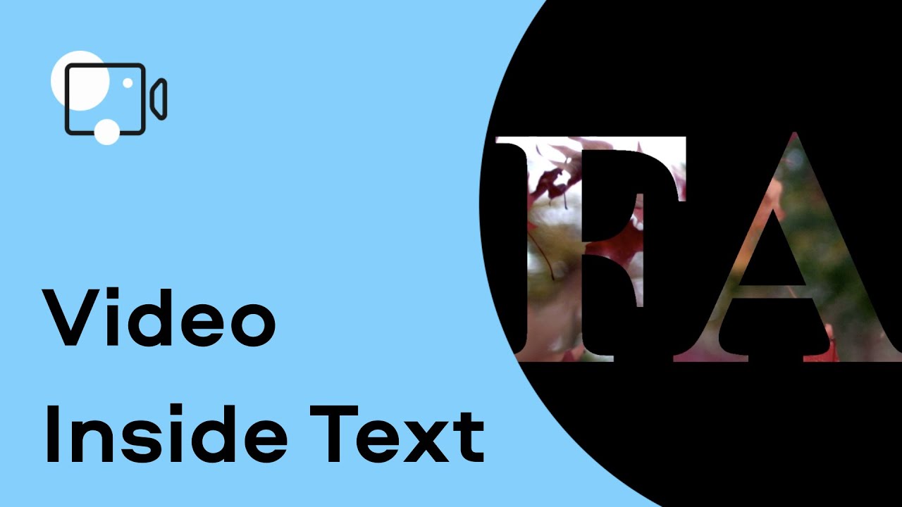 How to place VIDEO INSIDE TEXT | video editing (Tutorial 2021) - YouTube