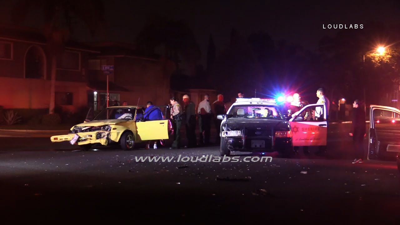 LASD Traffic Collision / Lynwood RAW FOOTAGE - YouTube