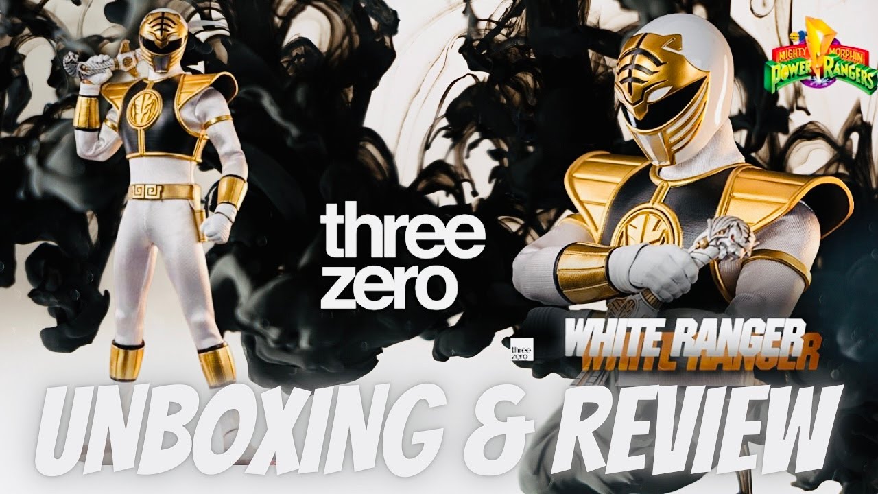 Mighty Morphin Power Rangers White Ranger Threezero 1/6 Scale Figure ...