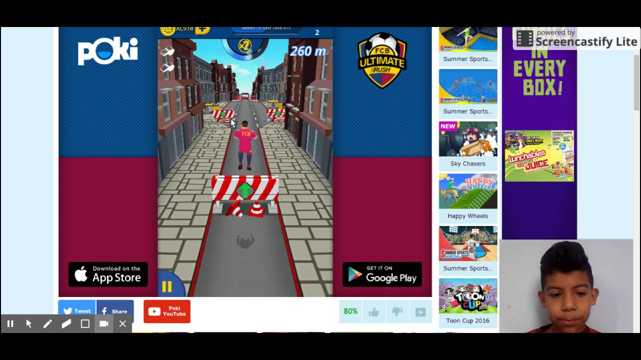 soccer run GAmE!!!! - YouTube