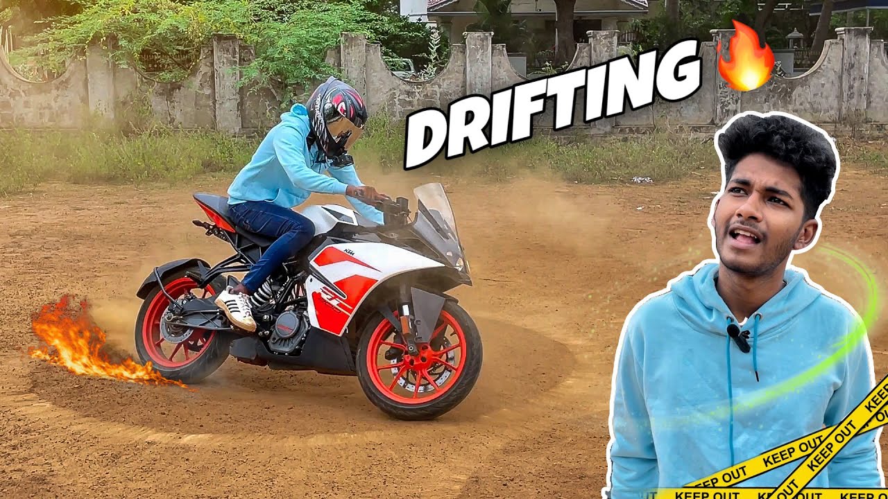Drifting in KTM 🔥 | Rc200 | Finally my first stunt video💥😍 - YouTube