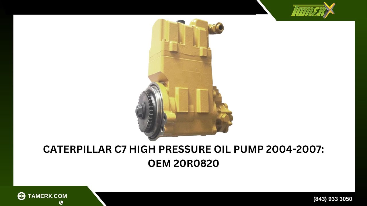 Caterpillar C7 High Pressure Oil Pump 2004-2007: OEM 20R0820 - YouTube