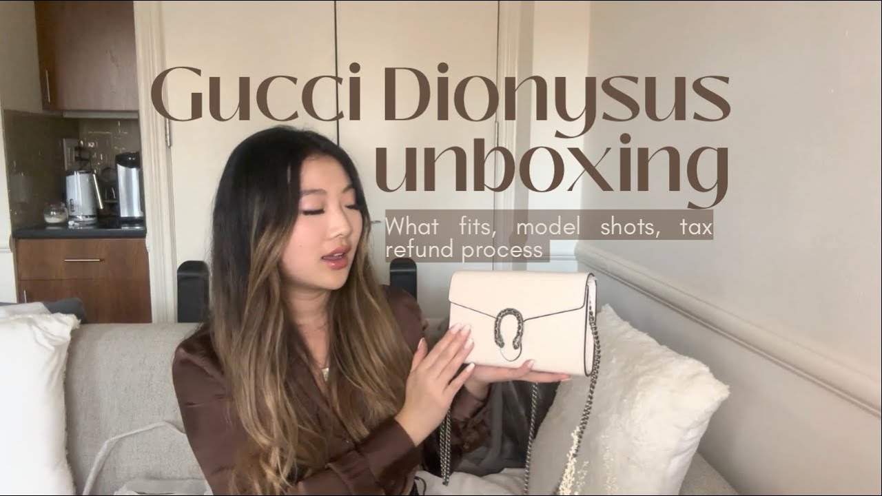 UNBOXING MY NEW GUCCI BAG: what fits inside, model shots, tax refund ...