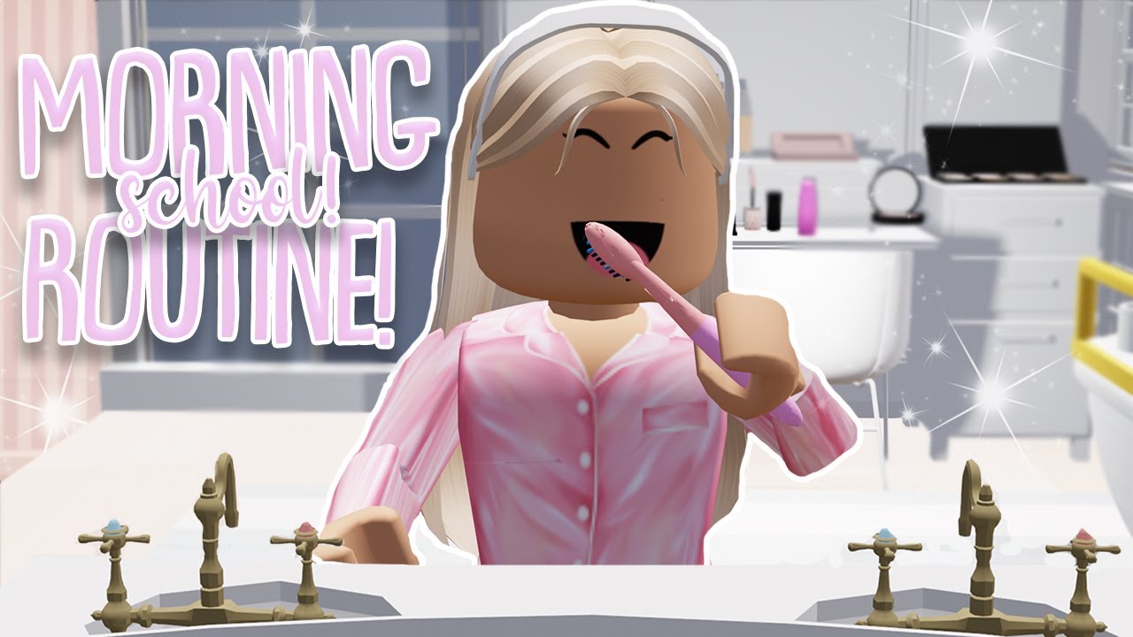 Ellas SCHOOL Morning Routine | Roblox Bloxburg Family Roleplay w ...