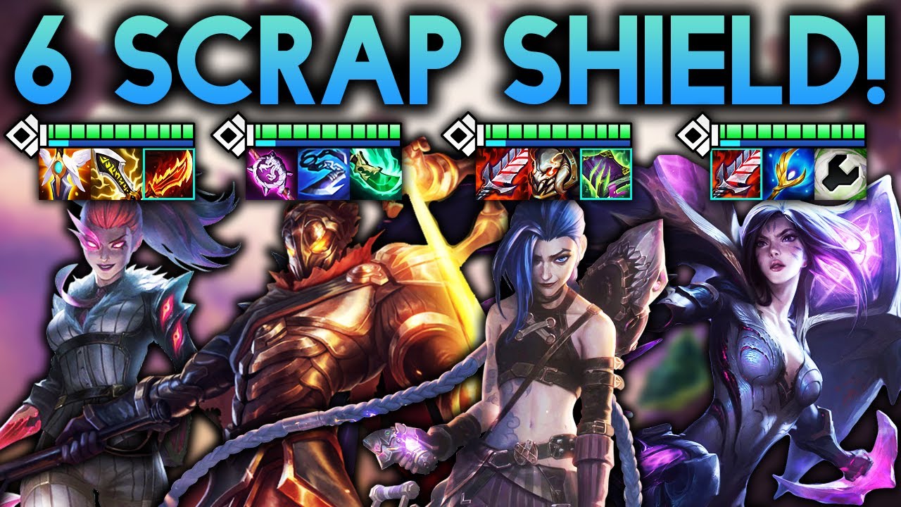 6 SCRAP + BINARY AIRDROP COMBO GIVES INFINITE SHIELDS!! | Teamfight ...