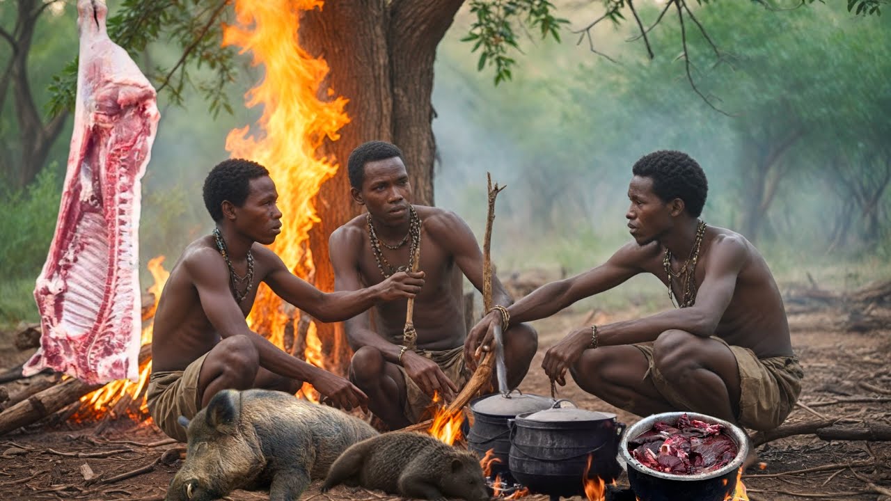 Cooking Over Open Flames | Hadzabe Culinary Traditions | Hadza food ...