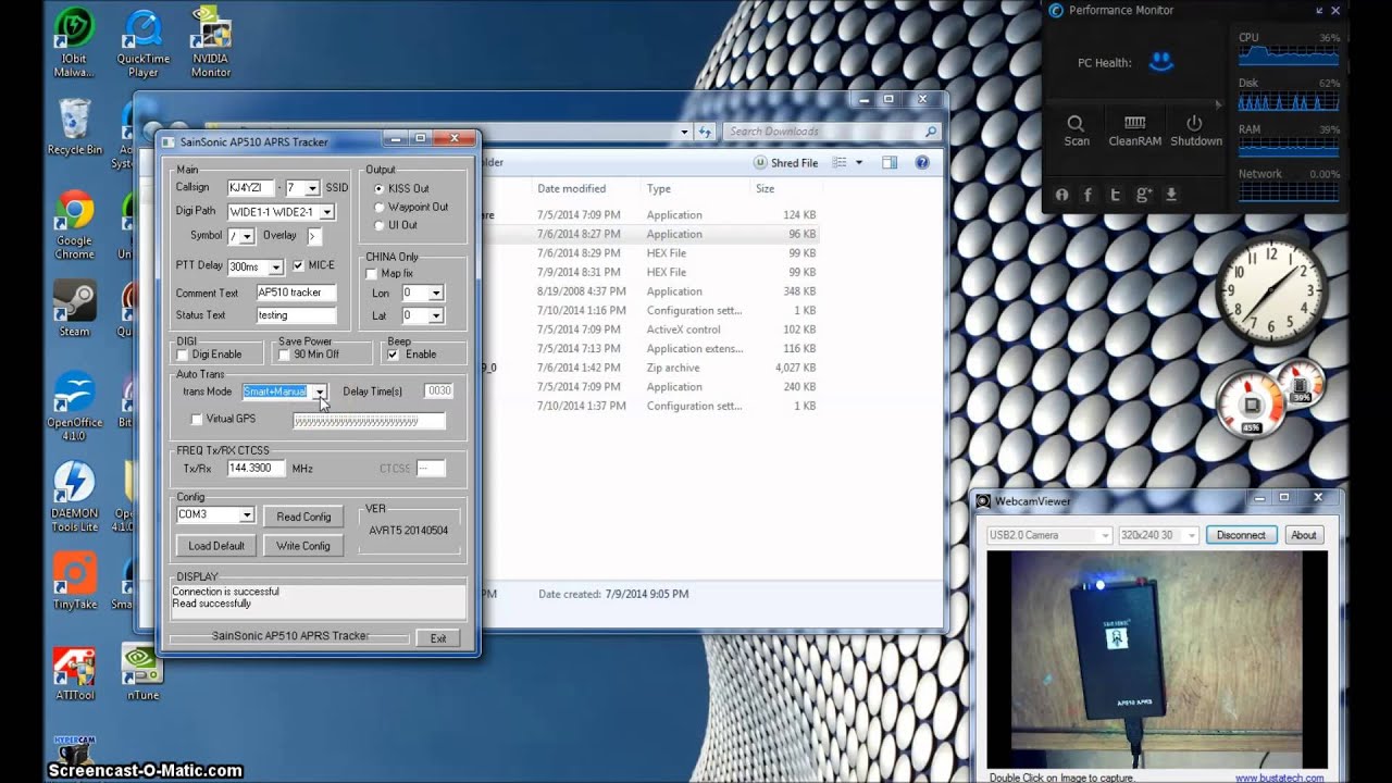 AP510 APRS tracker configure software and firmware - YouTube