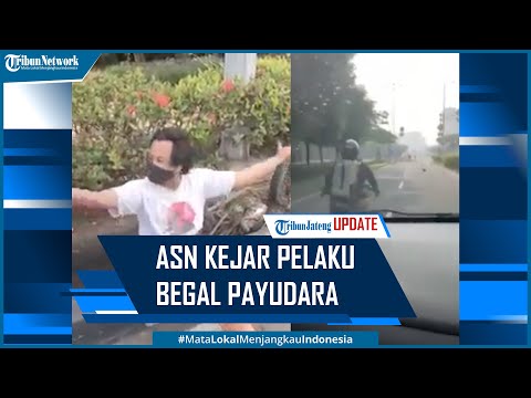 Viral ASN Kejar Pelaku Begal Payudara
