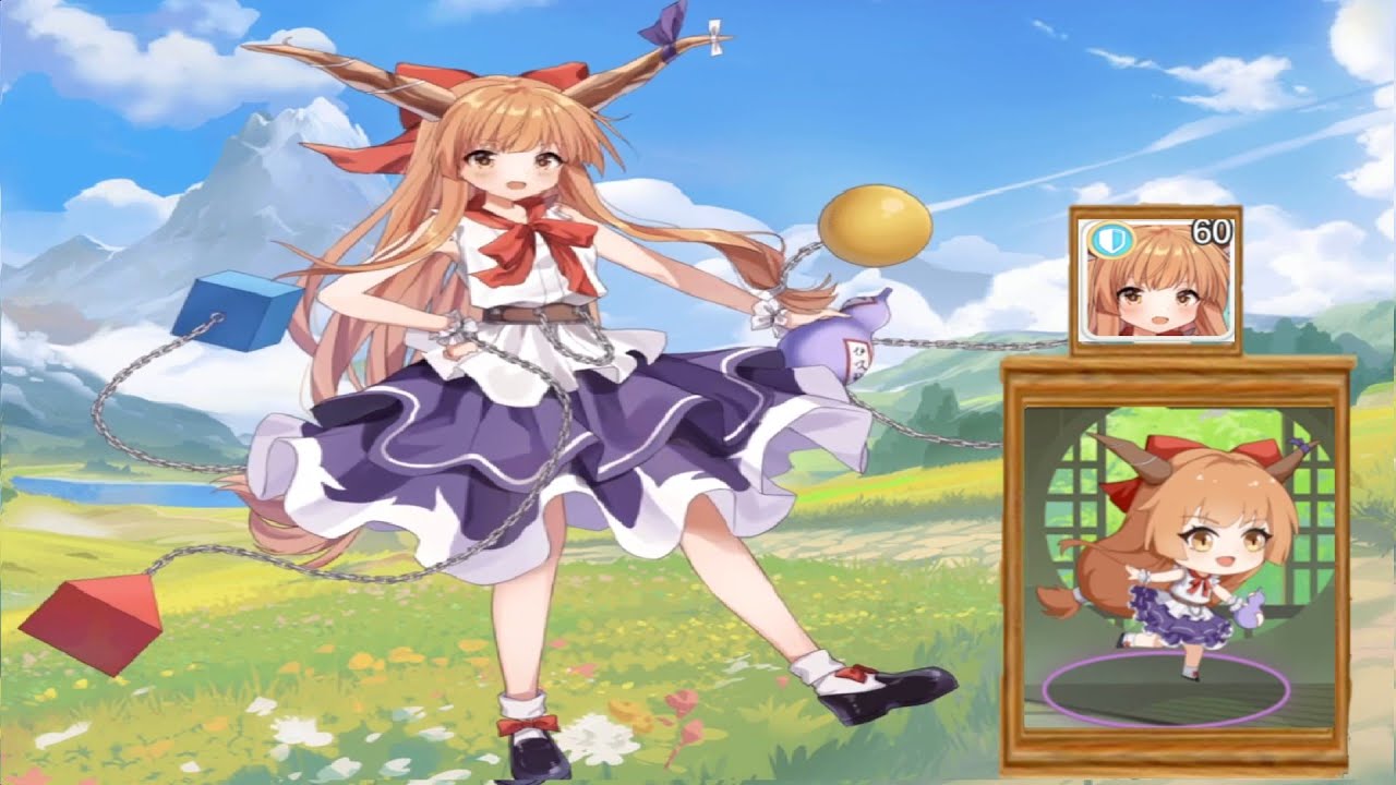 Touhou Arcadia Record - Suika Gacha Summon & Gameplay CV: 月本 こうこ / 伊吹 ...