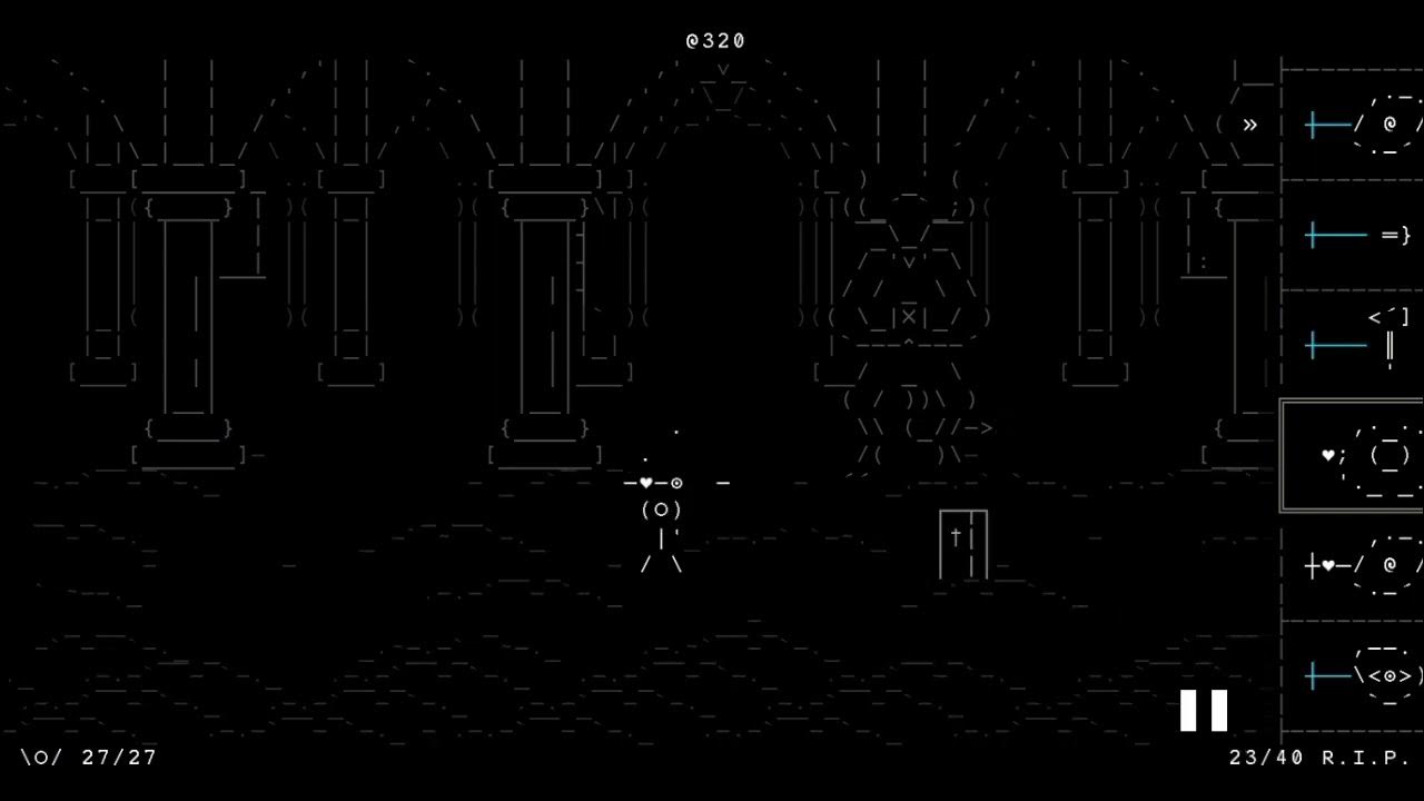 Beautiful ASCII art boss fight - Stone Story - YouTube