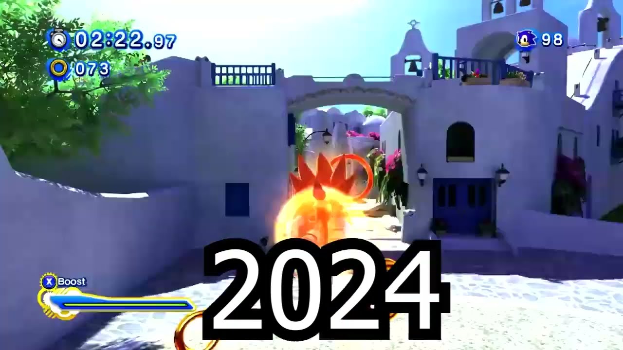 Evolution of super blue sonic - YouTube
