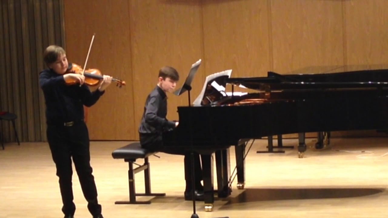 W. A. Mozart Sonata e minor. Adam Liley - violin, Miron Łajming - piano ...