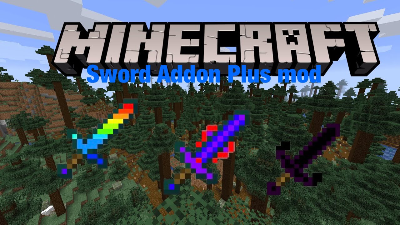 Minecraft (sword addon plus mod) - YouTube