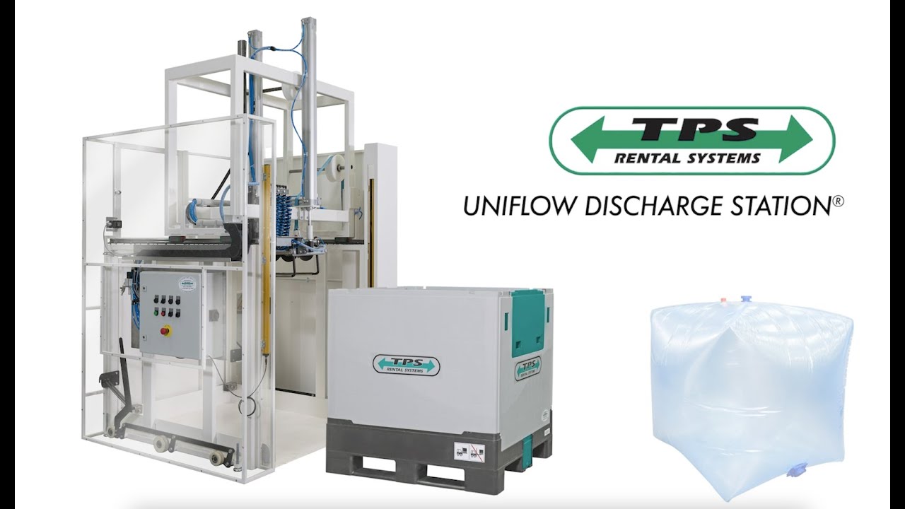 IBC Containers - UNIFLOW DISCHARGE STATION - YouTube