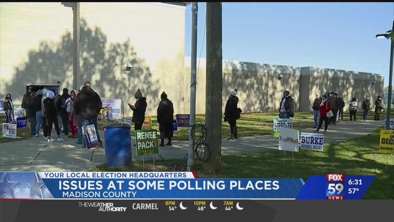 Voters at Ben Davis discuss polling issues - YouTube