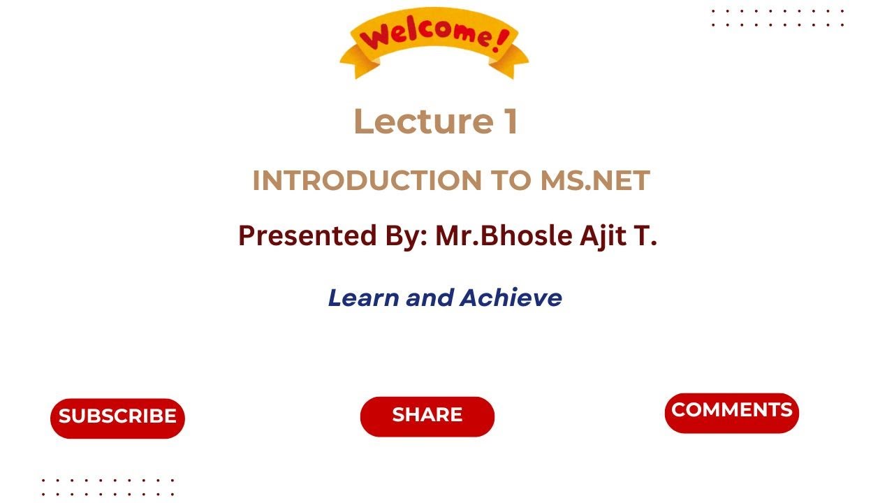 Introduction to .Net - YouTube