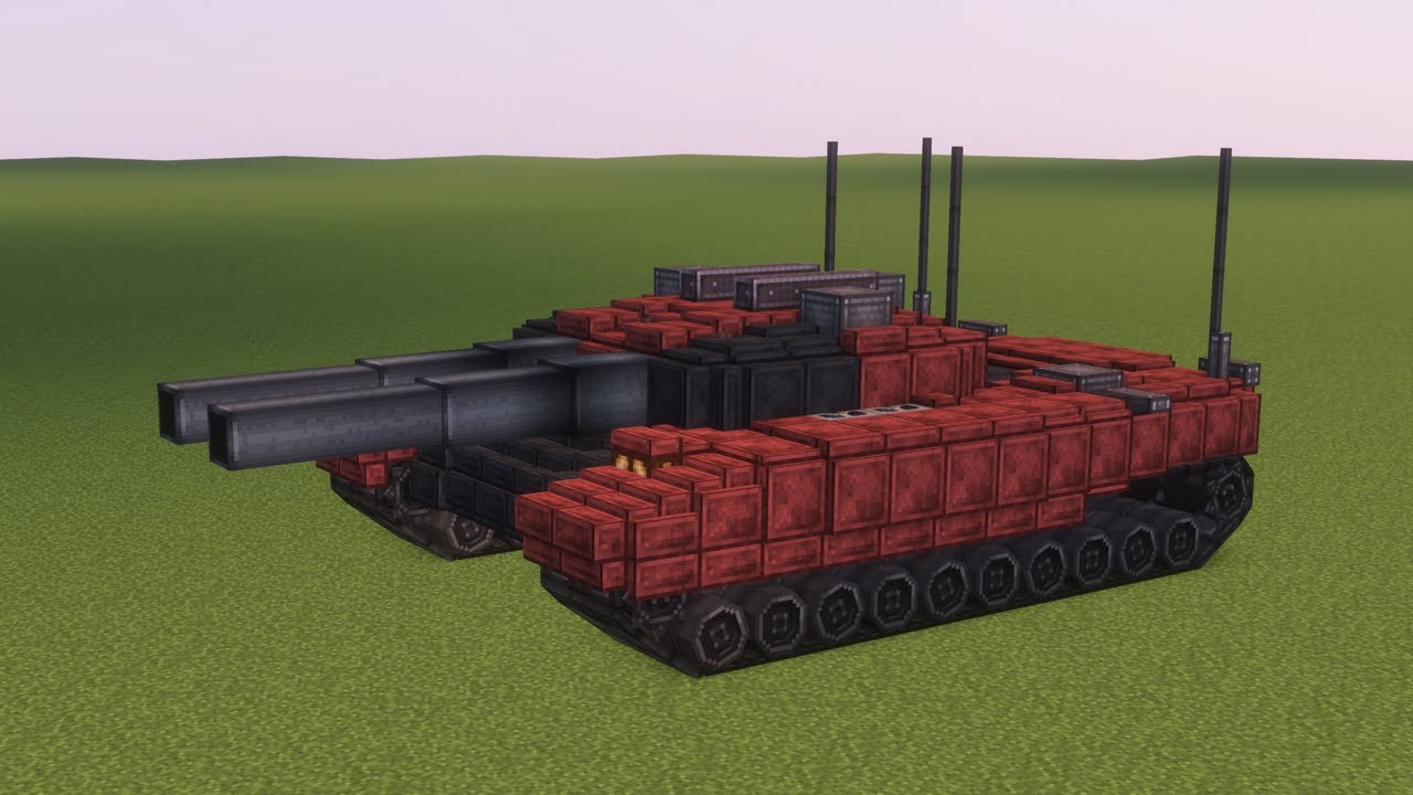 Double barrel Tank in Minecraft - YouTube