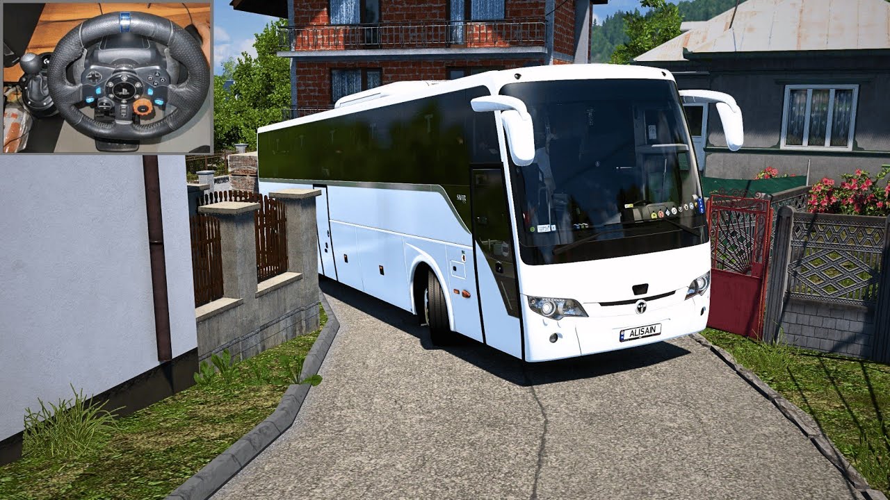 Bus simulator - Realistic driving through extreme narrow road sarajevo ...