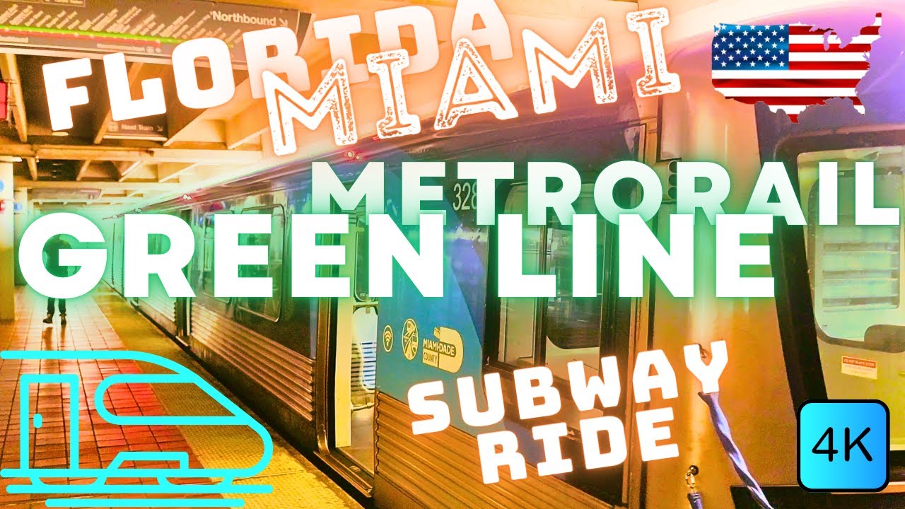 🚇 MIAMI, USA 🇺🇸 – MIAMI SUBWAY – GREEN LINE – 4K RIDE - YouTube