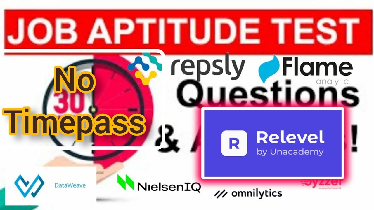 Aptitude Test For Data Analytics | Relevel By UnAcademy #Amplitudetest ...