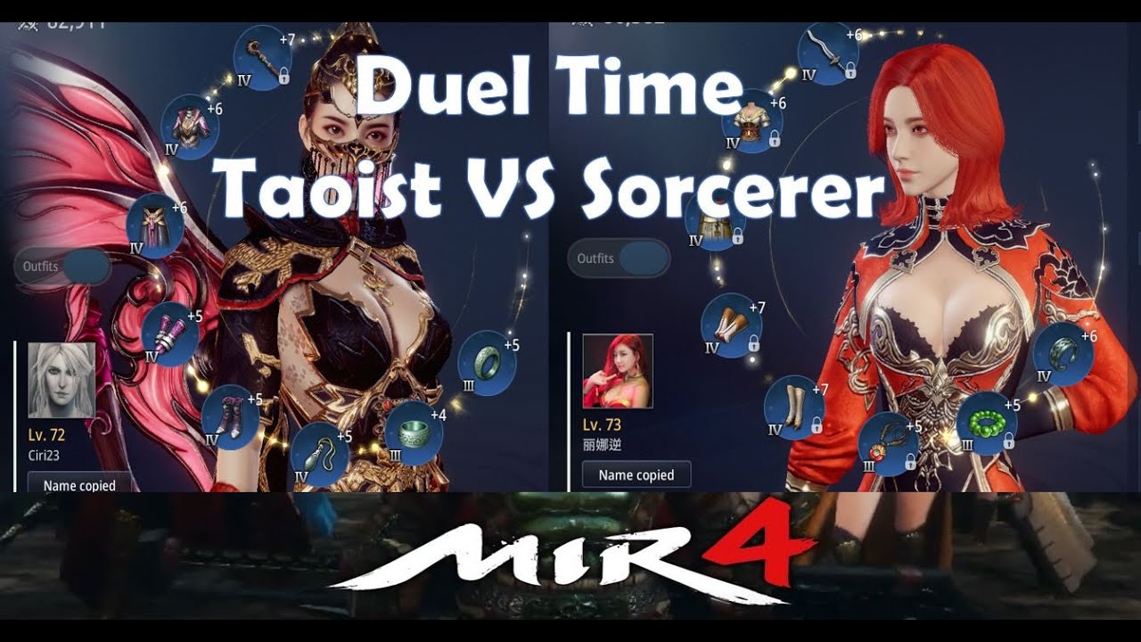 Mir4 Global Taoist Vs Sorcerer Youtube