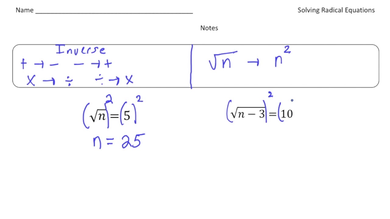 How to Solve Radical Equations | Math Made Easy - YouTube
