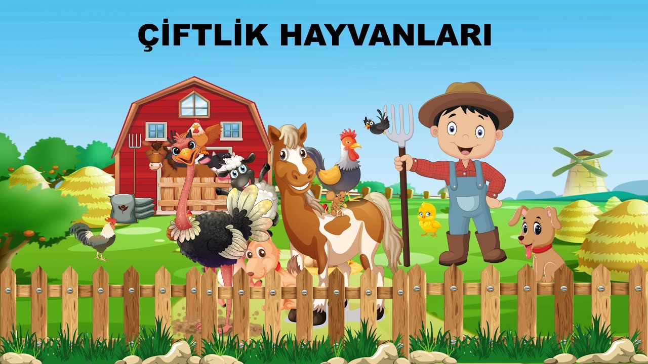 ÇİFTLİK HAYVANLARINI TANIYALIM / HAYVANLARI ÖĞRENİYORUM / EĞLENCELİ ...