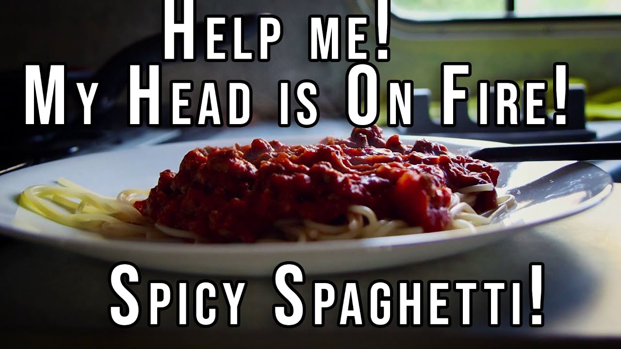 Sounds of Cooking Spicy Spaghetti - Help Me, My Head is on FIRE!! - YouTube