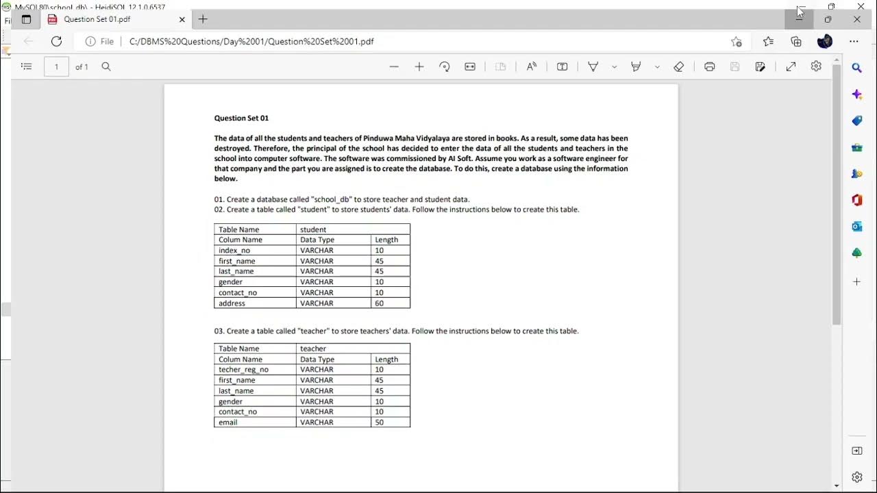 Question set 01 | Database Management System | Java Institute - YouTube