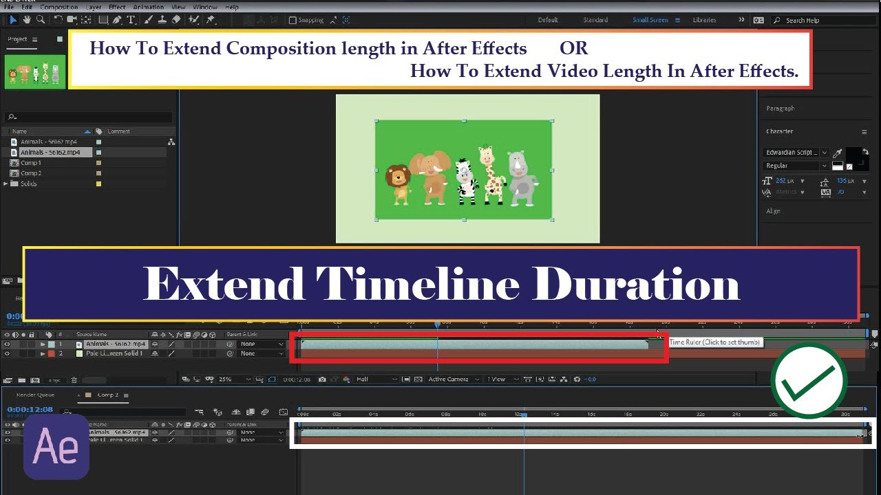 How To Extend Composition Length In After Effects How To Extend Video How To Extend Composition Length In After Effects How To Extend Video
