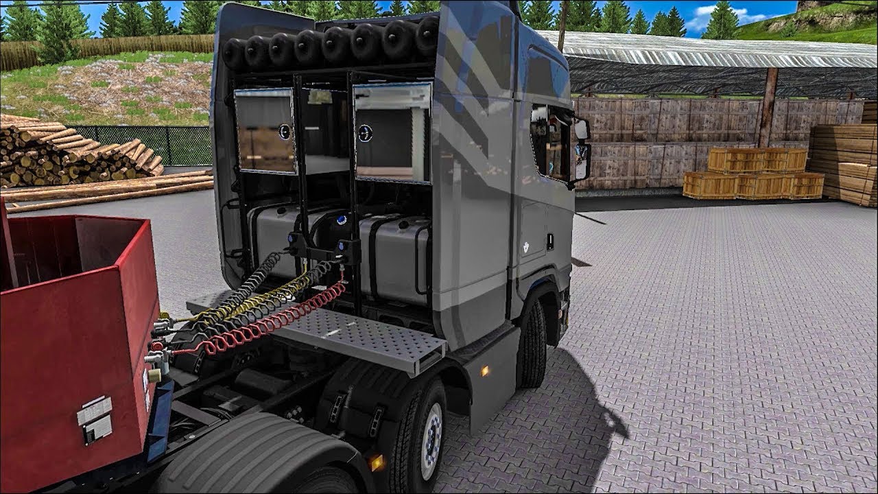 ETS 2 1.31 Open Beta Offline Update & Trailer Cable + Scania Mighty ...