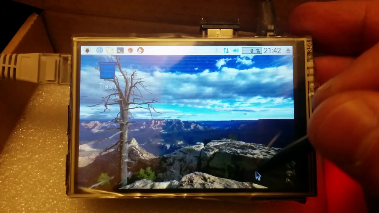KeDei 3.5" HDMI display - touch test - YouTube