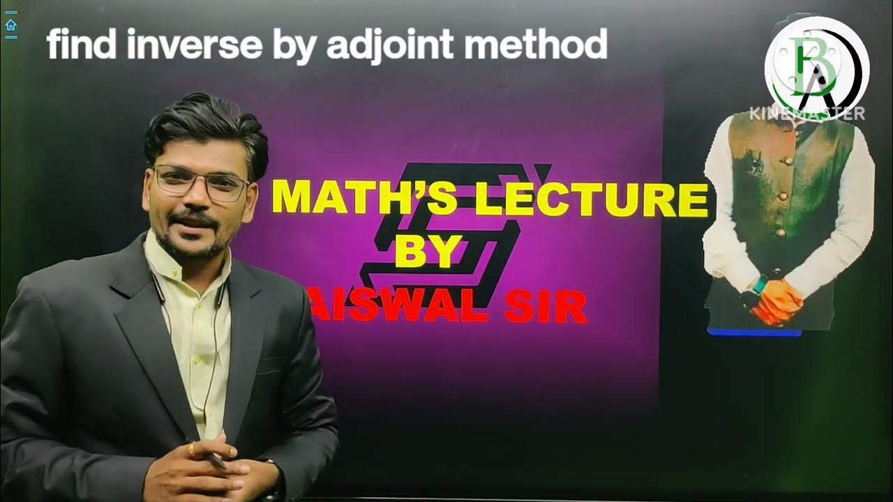 short trick to find inverse of matrix by adjoint method - YouTube