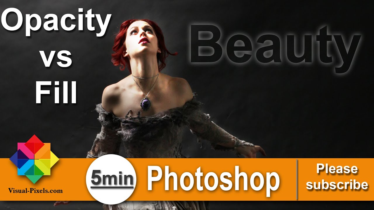 Photoshop Tutorial: Opacity vs Fill - YouTube