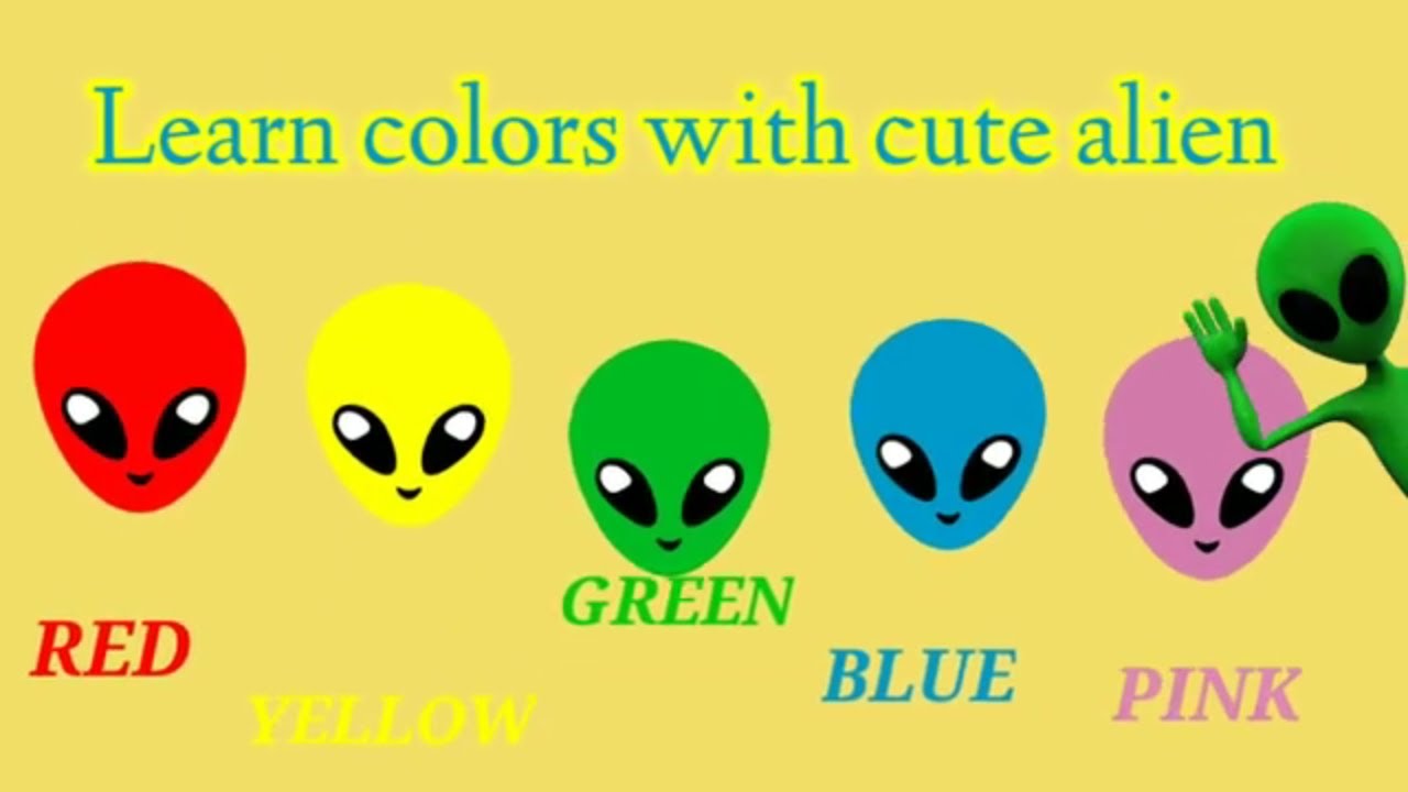 Alien/Learn colors with funny ALIEN/通过有趣的外星人学习色彩/تعلم الألوان مع ALIEN ...