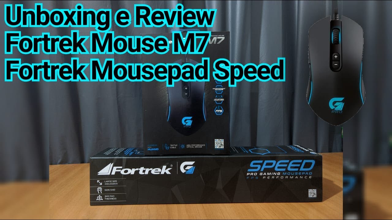 Fortrek M7 Pro & Fortrek Mousepad -- Unboxing e Review - YouTube