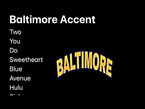 My Baltimore Accent \ Lingo | How we Talk - YouTube
