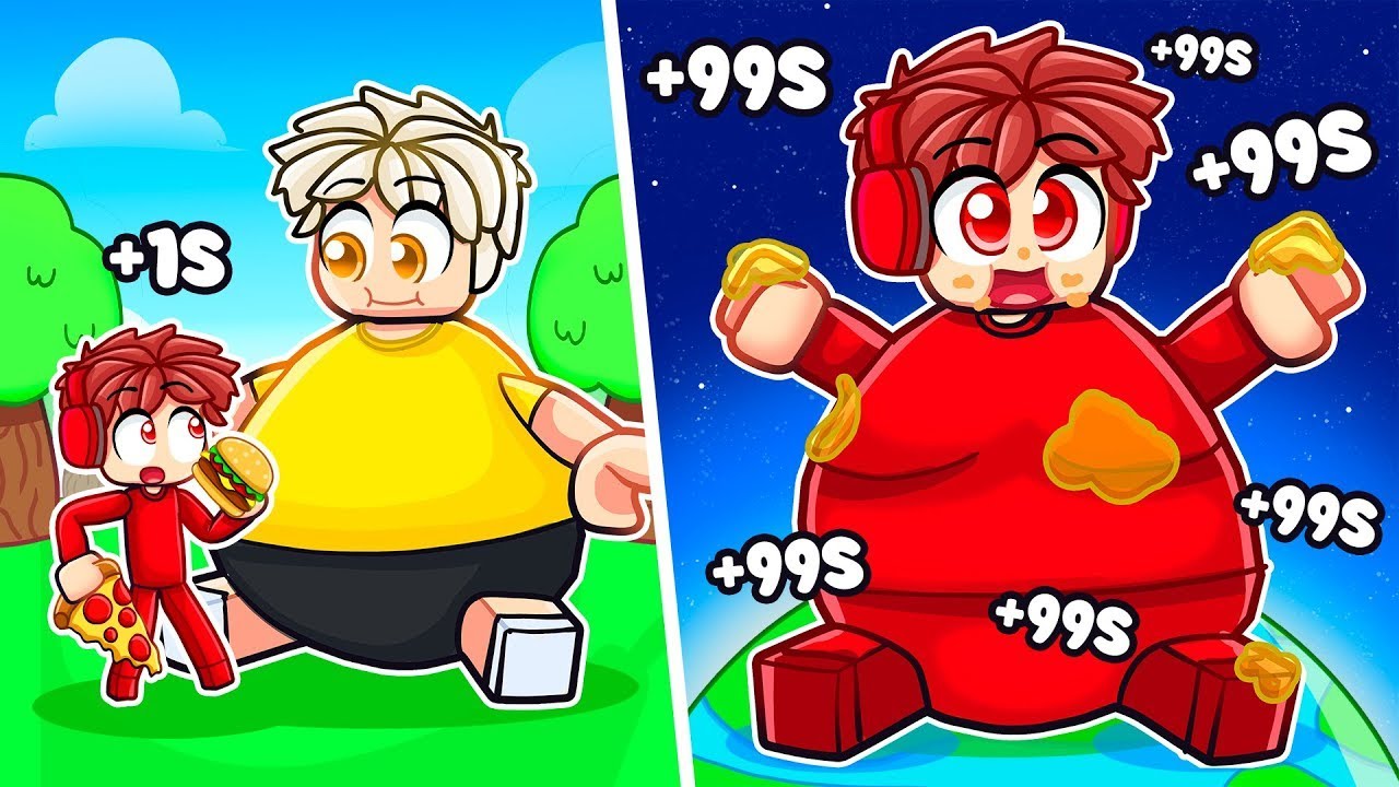 Every +1 Second = More Fat In Roblox - YouTube