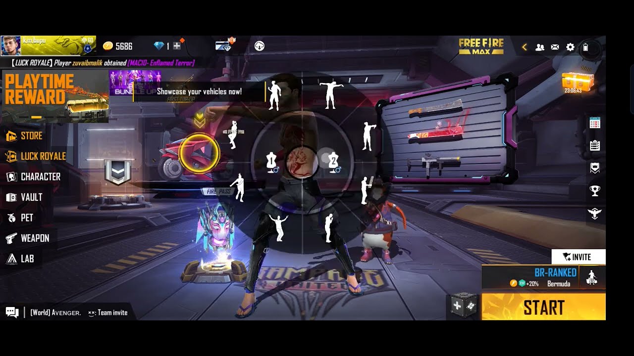 free fire emote video//free fire emote new🔥 free fire emote dance🔥free ...