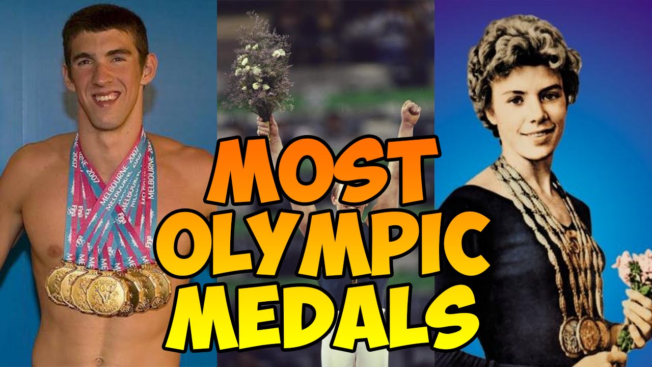 Athletes With the Most Olympic Medals of All Time - YouTube