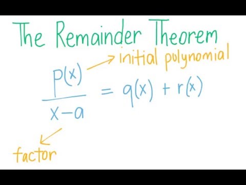 Remainder Theorem - YouTube
