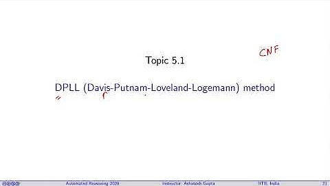 CS433 Lectures 5-8 SAT solving - YouTube
