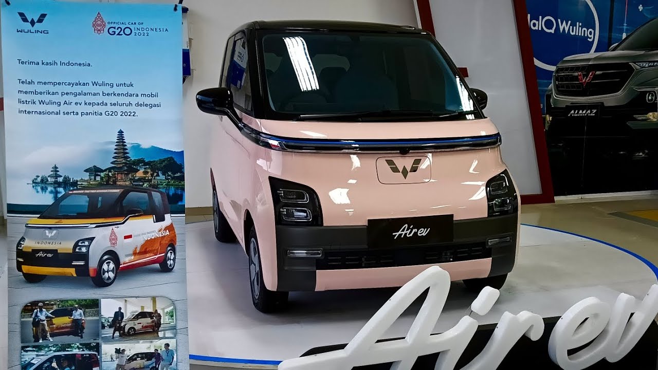WULING AIR EV Long Range Warna Peach Pink, Futuristik & Cmpact "Drive ...