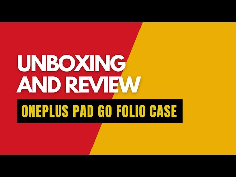 OnePlus Pad Go Folio Case Unboxing - YouTube