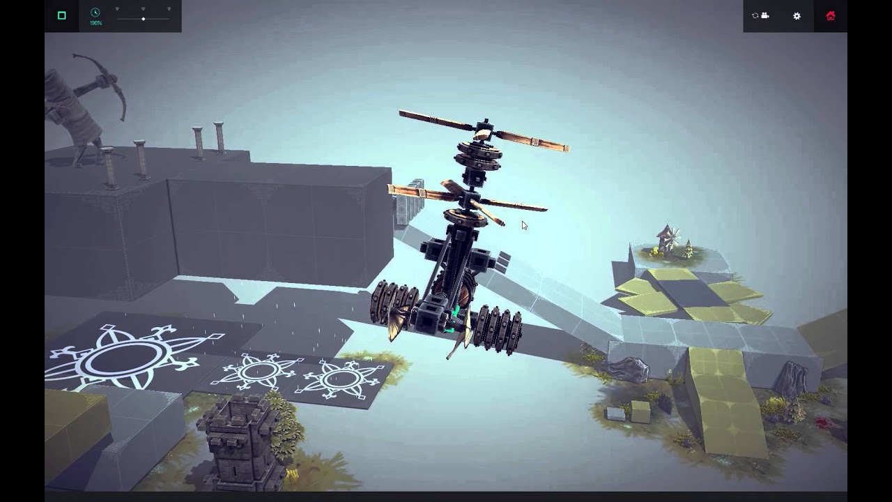Besiege Helicopter (doing flips) - YouTube
