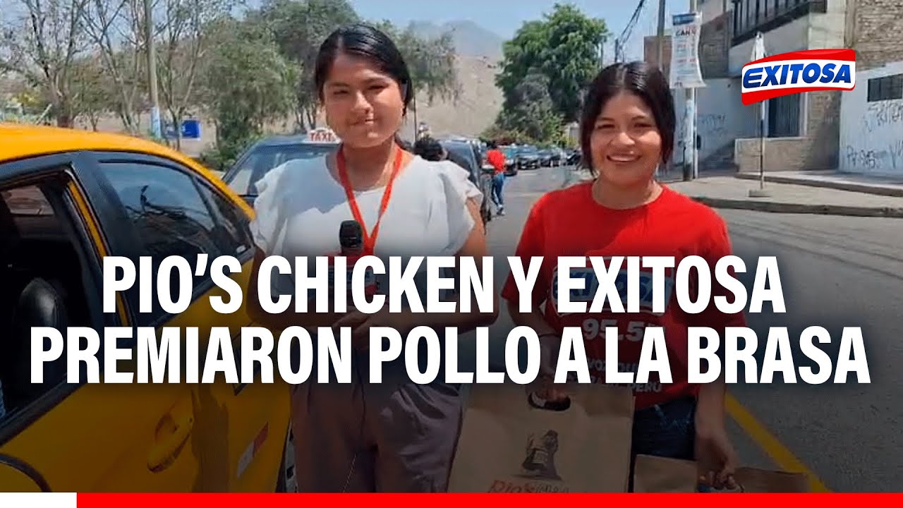 🔴🔵Pio's Chicken y Exitosa premiaron 1/4 de pollo a la brasa a los ...