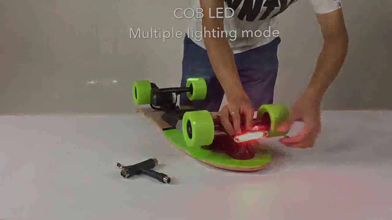 Assemble Led Lights to your skateboard - YouTube