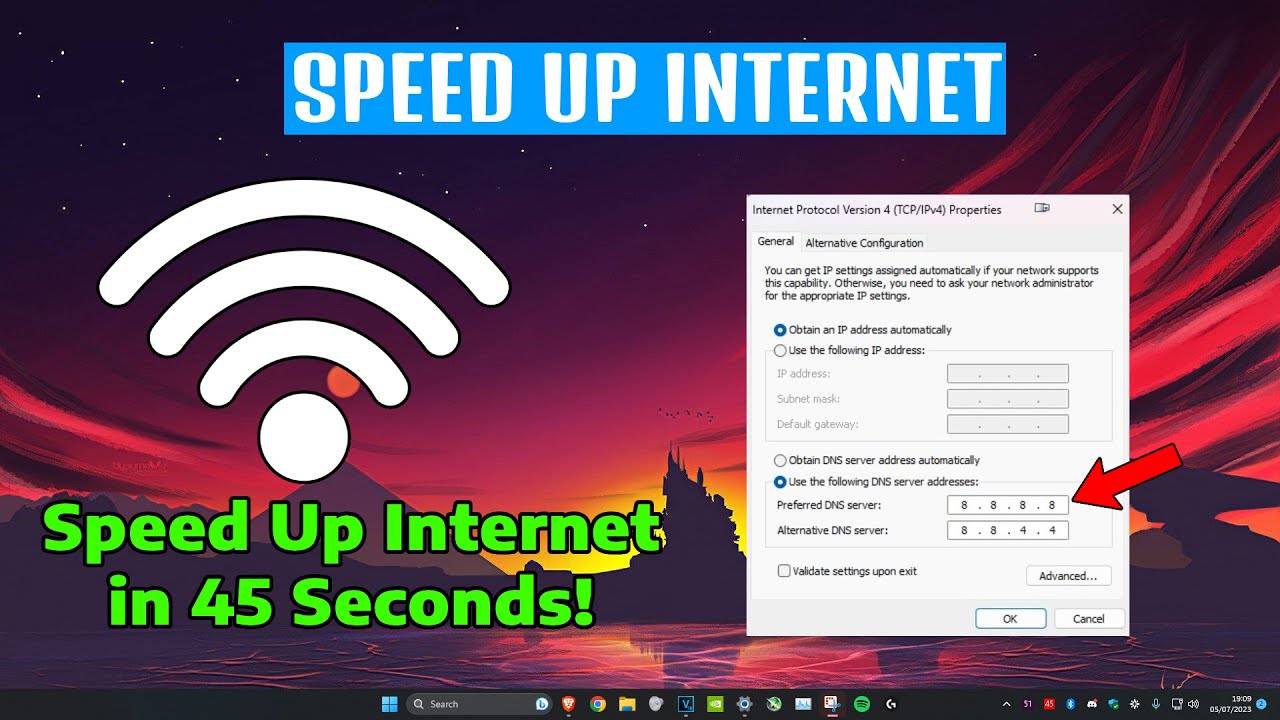 Speed Up Internet Connection in 45 Seconds! (Windows 11/10 PC & Laptop ...