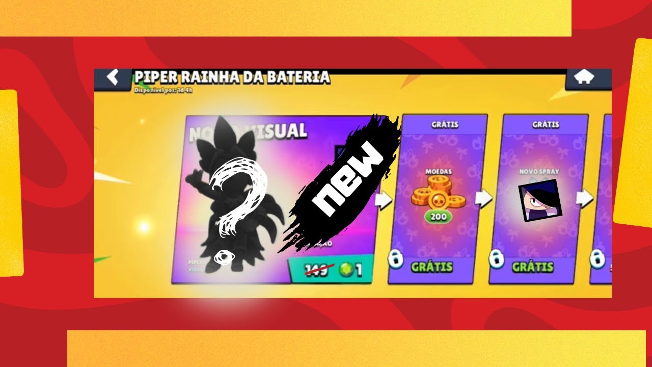 Peguei a nova Skin da Piper de carnaval no Brawl Stars. - YouTube